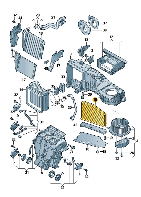 1K1819669 - Filtr zapachów i przeciwpyłk. - Cena brutto 255.09 zł ...